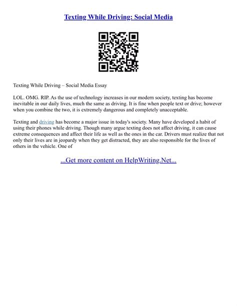 Ppt Texting And Driving Essay Powerpoint Presentation Free Download Id12751780