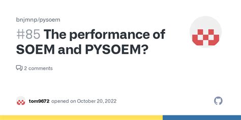 The Performance Of Soem And Pysoem Issue Bnjmnp Pysoem Github