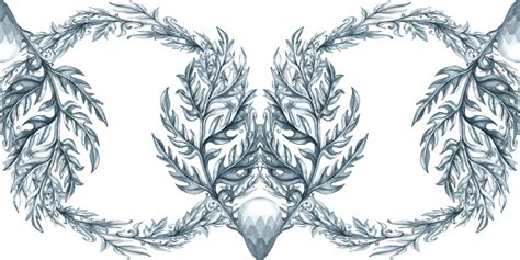 세련된 빈티지 디자인 서식 파일 배너 스티커 문신 배경 섬유 직물 스크랩북 초대장에 대 한 가지와 나뭇잎이 있는 흑백 회색 꽃 수채화 완벽 한 수평 패턴 0명에 대한 스톡