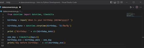 Python 3x Im Trying To Use The Strptime Function And It Doesnt Seem To Be Working Stack