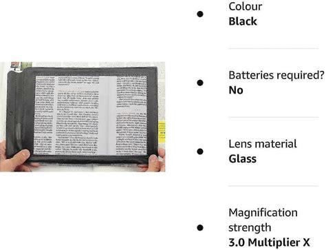 A4 Full Page Magnifier Sheet Large Magnifying Glass Assisted Reading Aid Lens Fruugo Fi