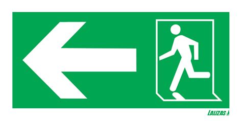 LALIZAS IMO SIGNS Exit Arrow Left