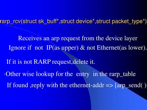 Ppt Intro To Device Drivers Arp And Rarp Implementation Powerpoint Presentation Id 4569728