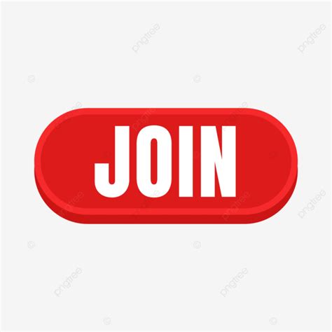 Join Button In Red Rounded Rectangle Shape Vector Join Button Register Sign Up Png And Vector