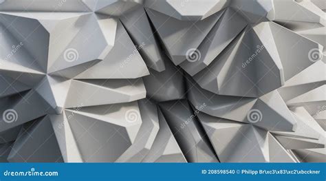 White Abstract Structure Of Futuristic Design Surface Technology Concept 3d Render Illustration