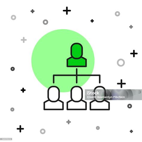 흰색 배경에 격리된 비즈니스 계층 구조 차트 인포그래픽 아이콘을 채웠습니다 기업 조직 구조 그래픽 요소 벡터 조직에 대한 스톡 벡터 아트 및 기타 이미지 Istock