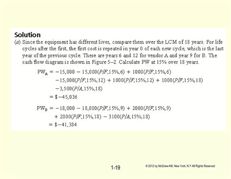 Chapter 5 Present Worth Analysis With Examples Ppt