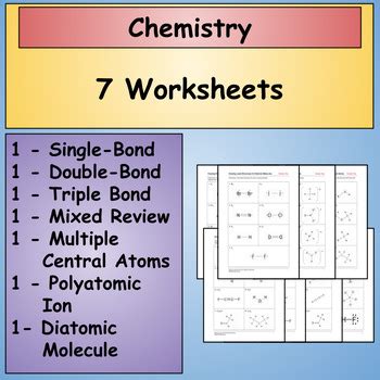 Bundle Drawing Lewis Structures Worksheets By Back Pocket Science