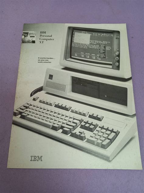 1986 Ibm 電腦廣告單張 Ibm Personal Computer Xt Catalogue 懷舊紙品 興趣及遊戲 書本 And 文具