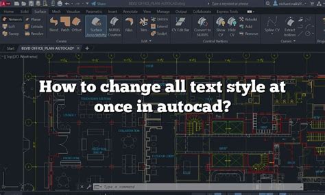 How To Change All Text Style At Once In Autocad Answer