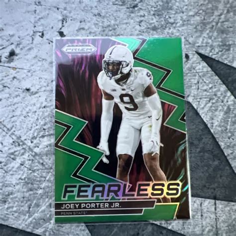 2023 Panini Prizm Draft Picks Joey Porter Jr Rc Green Prizm