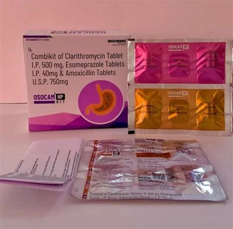 Amoxicillin Clarithromycin Esomeprazole Kit At ₹ 1999 Box Nexpro Hp Kit In Yamuna Nagar Id