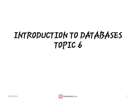 access 2016 module 1 ppt presentation ppt