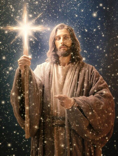 십자가에 못 박힌 예수 그리스도 Generative Ai 프리미엄 사진