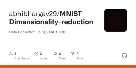 Github Abhibhargav29mnist Dimensionality Reduction Data Reduction Using Pca T Sne
