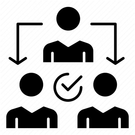 Assignment Delegate Delegating Distribution Icon