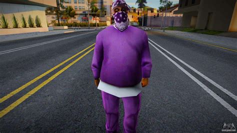 Early Beta Ballas Skin 2 For Gta San Andreas
