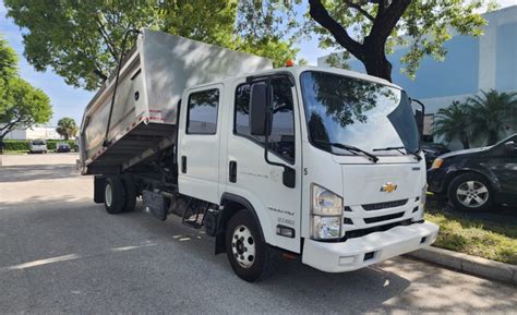 2017 Chevy 4500 Isuzu Npr Hd Crew Cab Dump Truck Florida Trucks