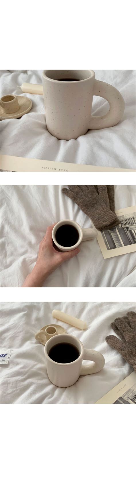 3color 아이보리앤도트 머그잔 3종 무광 카페 컵 선물 신혼 감도 깊은 취향 셀렉트샵 29cm