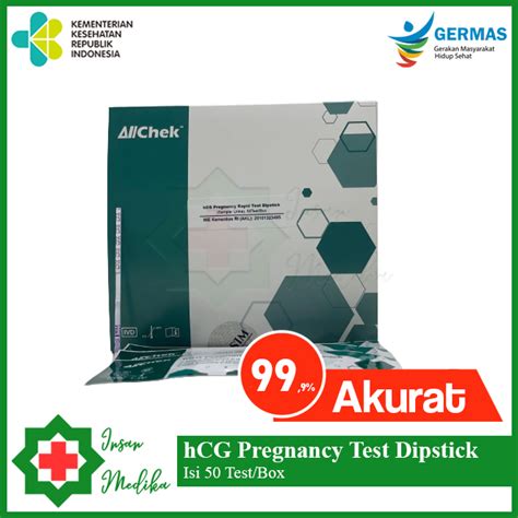 Jual Test Pack Kehamnilan HCG Test Strip 99 Akurat Isi 50 Shopee Indonesia