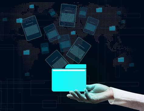 Premium Photo Concept Of Document Flow In The Company Transition To Paperless
