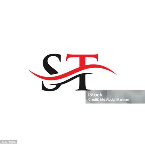 비즈니스 및 회사 정체성을 위한 Swoosh Letter St 로고 디자인 모던한 트렌디한 워터웨이브 St 로고 결정체에 대한 스톡 벡터 아트 및 기타 이미지 Istock