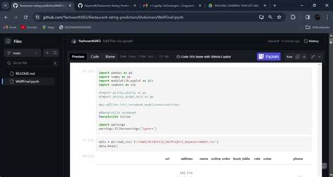completed machinelearning task by cognifyz technologies yashwanth n posted on the topic