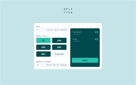 Frontend Mentor Tip Calculator App Using Next Js Tailwind Css Coding Challenge Solution
