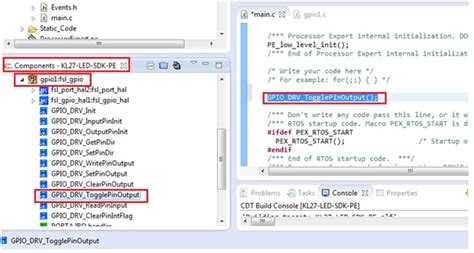 Frdm Kl27z Kds Sdk Tutorial Toggling An Rgb Led With Processor Expert Element14 Community