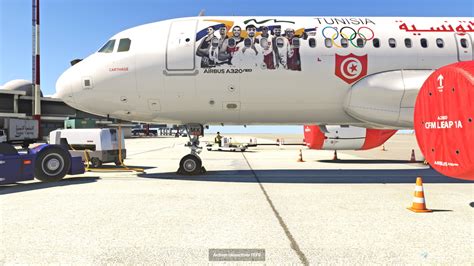 Tunisair Ts Imx Paris 2024 Olympic Games Special Livery For Inibuilds