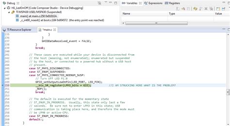 Usb Application Is Not Programming Properly To My Board Msp Low Power Microcontroller Forum