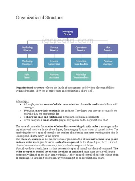 organizational structure pdf organizational structure leadership