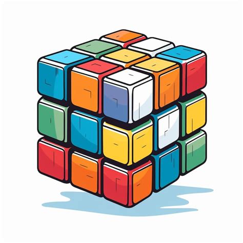 Premium Ai Image There Is A Colorful Rubik Cube With A White