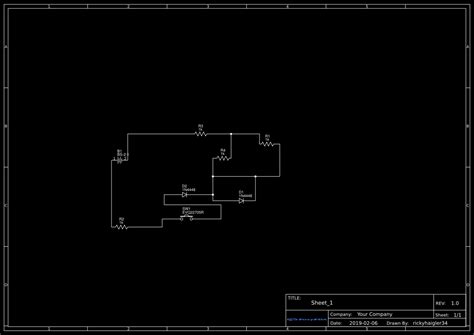 Electrical Circut Rickyhaigler EasyEDA Open Source Hardware Lab