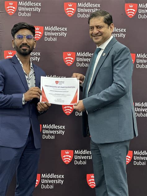 Pragadeeshwaran S On Linkedin Middlesexuniversitydubai