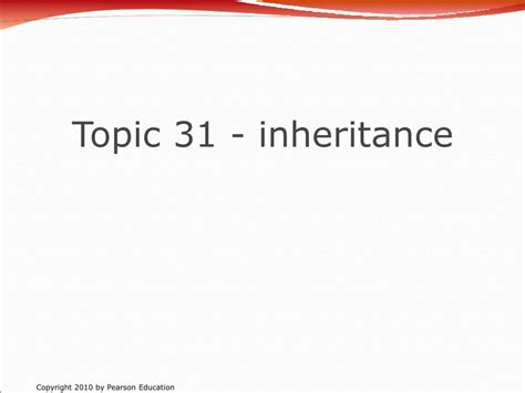 Pdf Topic 31 Inheritanceinheritance Inheritance A Way To Form New