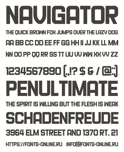 Navigator Font