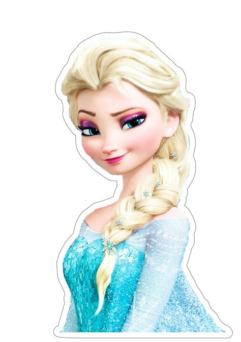 Frozen Personagens Princesa Elsa Disney Animação Infantil Streaming Imagem Sem Fundo Com Contorn