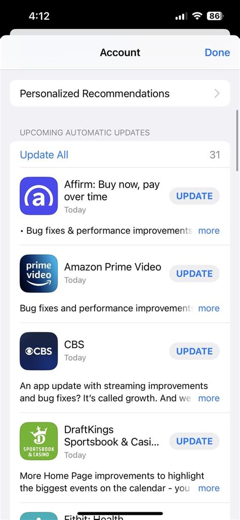 i ve had automatic app updates on for years yet every time i go to