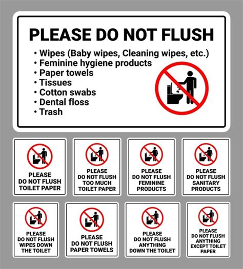 Please Do Not Flush Signs Do Not Flush Signs Templates For Your