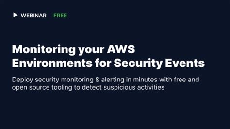 Monitoring Your Aws Environments For Security Events Cybr