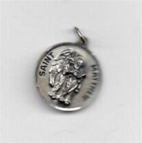 Vintage Creed Sterling Silver Catholic Religious Holy Medal 3d Saint