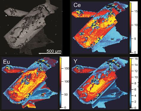 Bse Image And Selected La Icp Ms Element Maps For Primary Late And Download Scientific Diagram