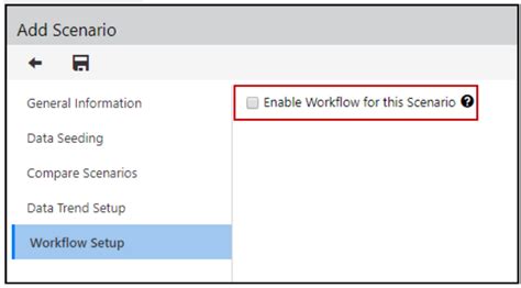how to enable enhanced workflow process setup in a scenario