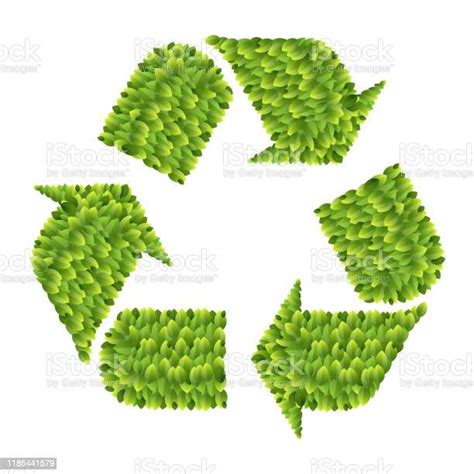 Ilustración De Reciclar Hoja Y Más Vectores Libres De Derechos De