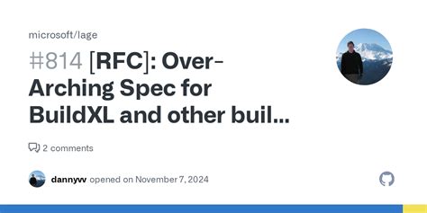 Rfc Over Arching Spec For Buildxl And Other Build System Integration