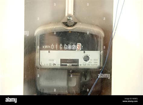Electric Consumption Meter Stock Photo Alamy