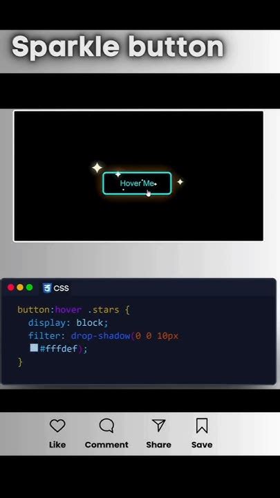 Sparkle Button In Css Webdevelopment Frontend Css Mernstack 100daysofcode Html Youtube
