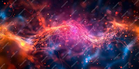 Premium Photo Microscopic View Of Neuron Cells In Neural Network For Neuro Research Concept