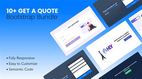 10 get a quote web ui kits bootstrap bundle